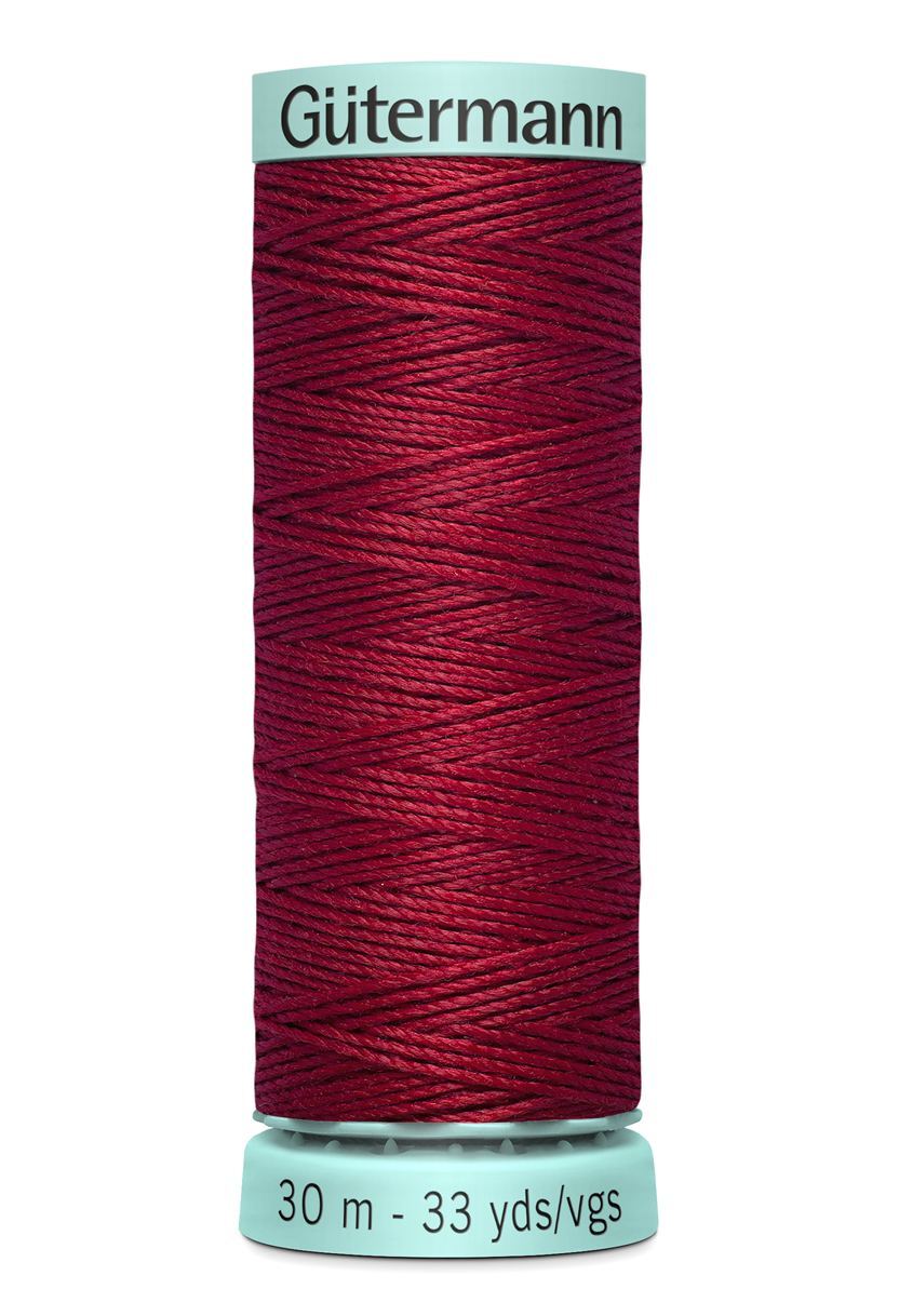 Gutermann Silk R 753 #367 CHERRY RED, Top Stitch / Sewing Thread 30m Spool
