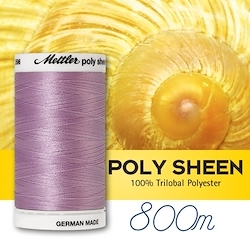 Mettler Poly Sheen 800m Trilobal Polyester Thread