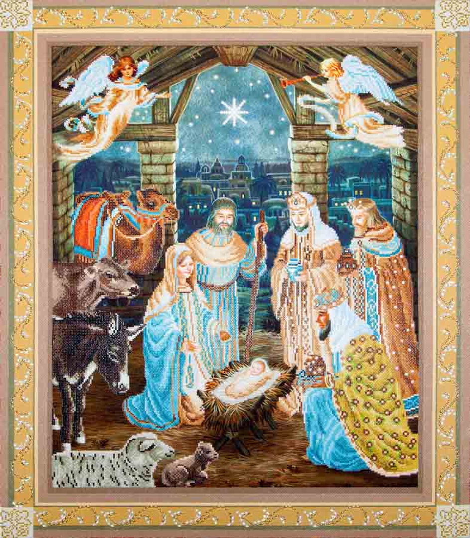 Diamond Dotz Embroidery Facet Art Kit, Advanced Nativity Scene Diamond Dotz Embroidery Facet Art Kit, Advanced Nativity Scene