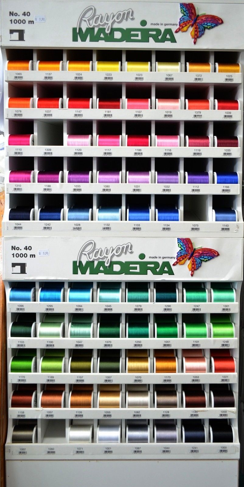 Madeira Rayon 40, 1000m Machine Embroidery Thread, 100% viscose ...