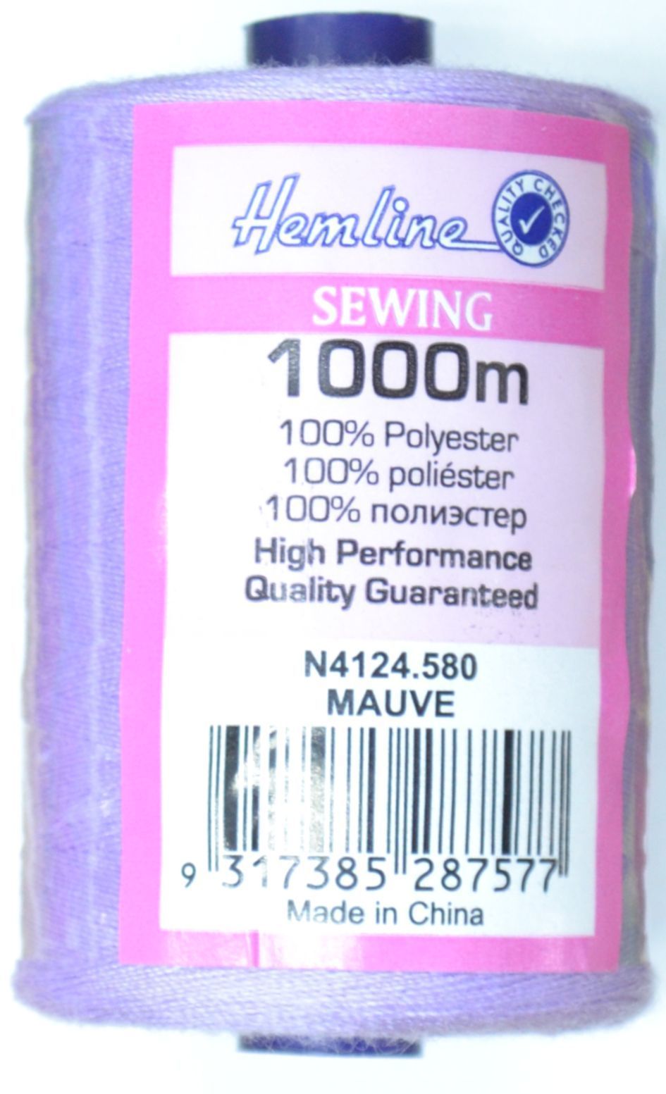 Hemline Polyester Thread 1000m MAUVE