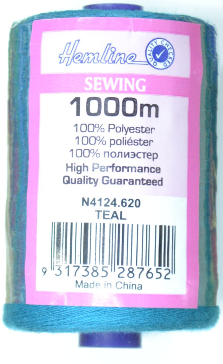 Hemline Polyester Thread 1000m TEAL