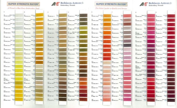 Robison Anton Rayon Embroidery Thread 40wt/2ply